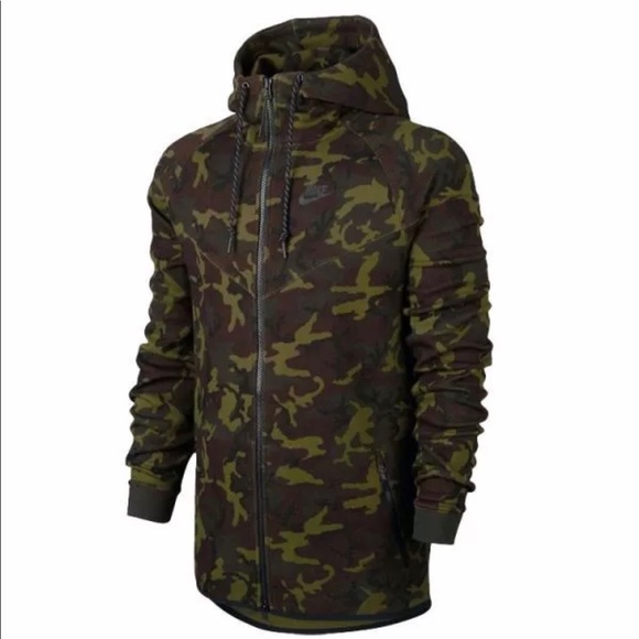 Nike | Jackets & Coats | Nike Tech Fleece Camo Hoodie Jacket | Poshmark